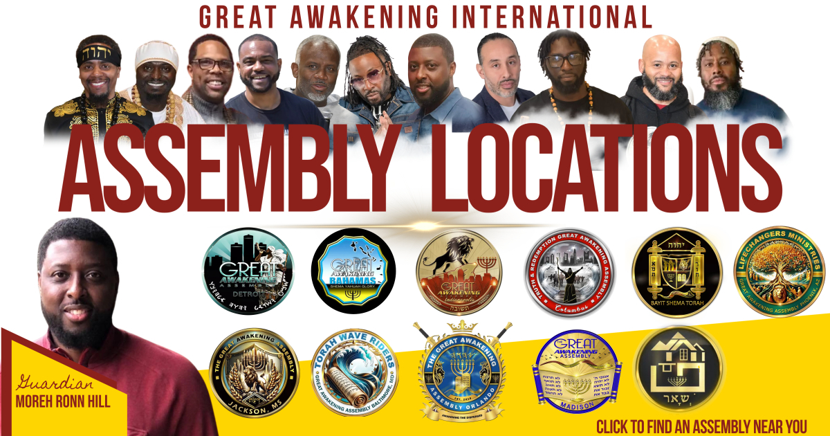 Great Hebrew Awakening - Assembly Locations
